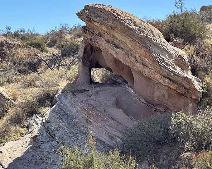 A sandstone arch carved by time itself. No special effects budget required, just a few million years.