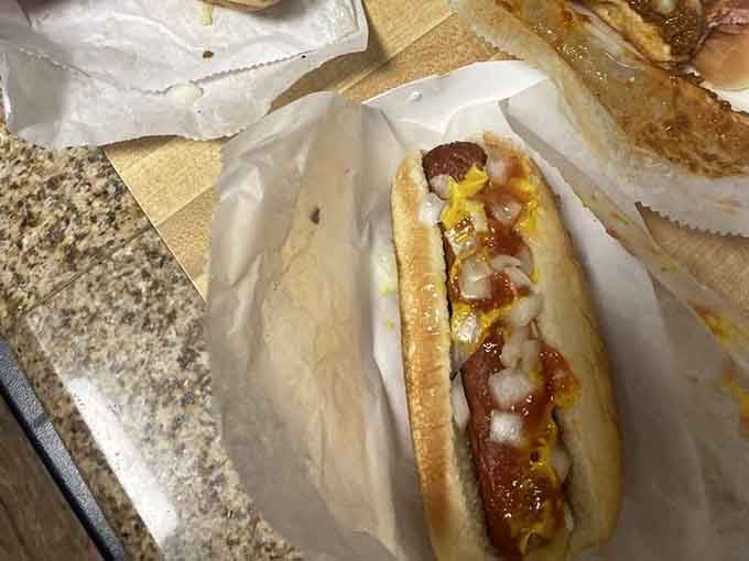 A classic all-American hot dog served the right way, proving simplicity beats complexity every single time.