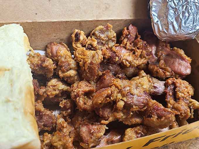 Fried gizzards done right, with that satisfying crunch that makes you wonder why you ever doubted them.