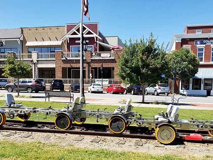 Those rail bikes sitting on the tracks in Blue Ridge look like the most fun you can have without a theme park ticket.