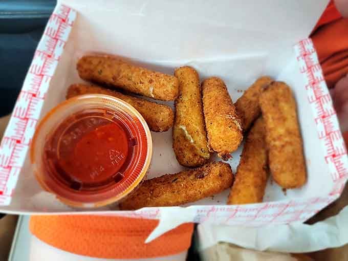 Crispy on the outside, gloriously melty on the inside, these mozzarella sticks with marinara are a side dish worth celebrating.