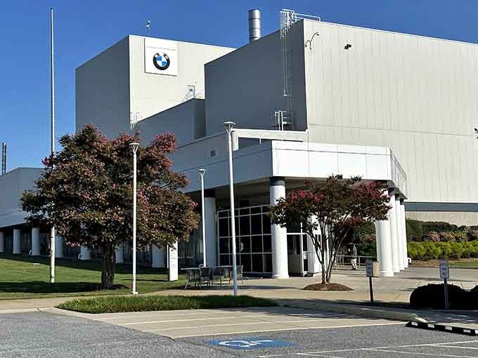The manufacturing plant stretches beyond what your eyes can see, a testament to South Carolina's industrial prowess.