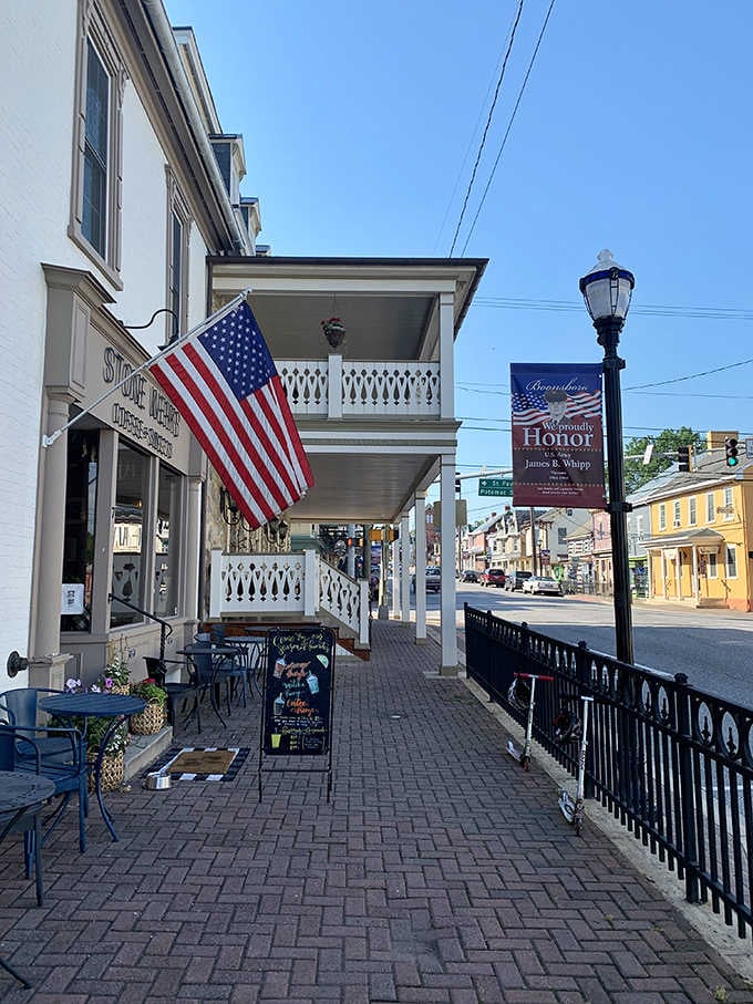 Stone Werks Coffee and Sweets on Main Street is exactly the kind of sidewalk stop your Saturday morning deserves.