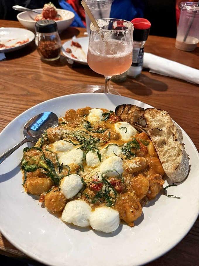 Gnocchi so pillowy soft they practically float off the plate, demanding your immediate and undivided attention.