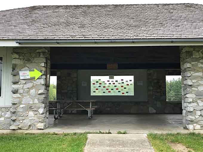 The open-air pavilion, a perfect spot to pause, breathe in the lake air, and absorb everything around you.
