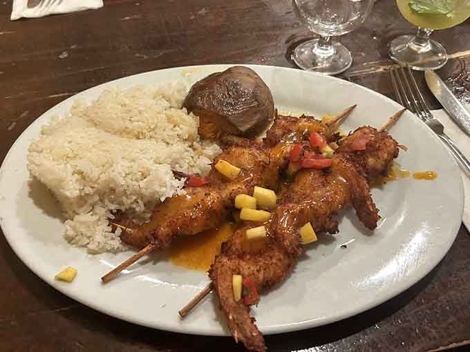 Island shrimp that'll make you forget you're landlocked in New Jersey and not beachside somewhere tropical.