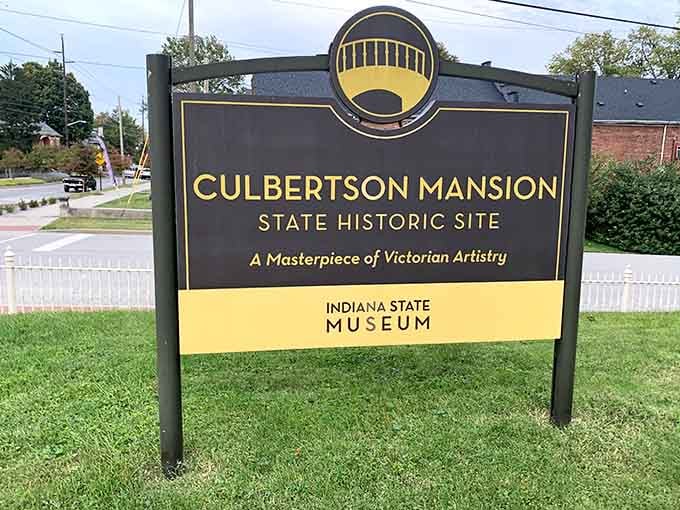 "A Masterpiece of Victorian Artistry." The sign isn't bragging. It's just telling the truth.
