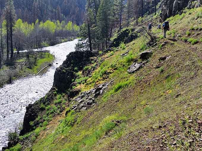 The Wenaha-Tucannon Wilderness offers trails above rushing water, where the only noise is the river and your own breathing.