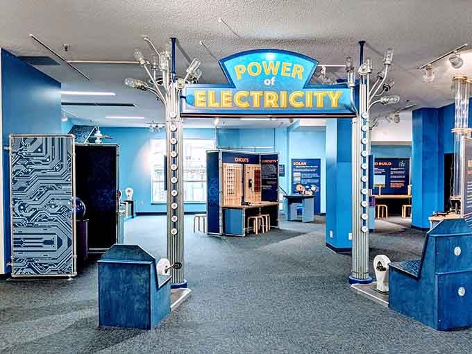 Walking under that glowing "Power of Electricity" archway feels like stepping into a place where Thomas Edison would have been very comfortable.