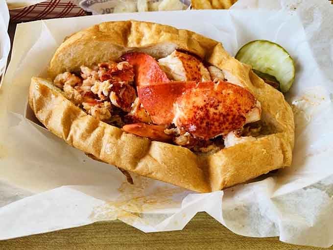 Chunky, generous, and served on a proper roll. This lobster roll is Connecticut shoreline living at its finest.