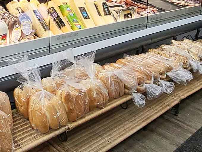 Italian bread so perfectly golden, it practically glows with the promise of carbohydrate-induced happiness and satisfaction ahead.