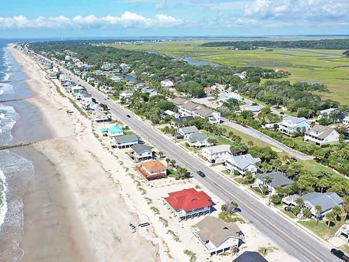 From up here, Edisto Beach looks like nature and good taste finally agreed on something truly spectacular together.