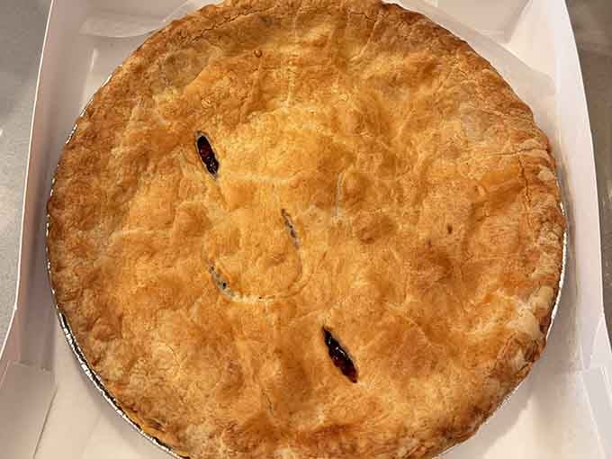 A golden-crusted pie so perfectly baked it deserves its own dramatic entrance and a round of applause.