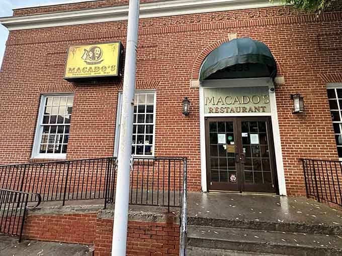 That distinctive green awning marks a local favorite where comfort food meets mountain hospitality perfectly.