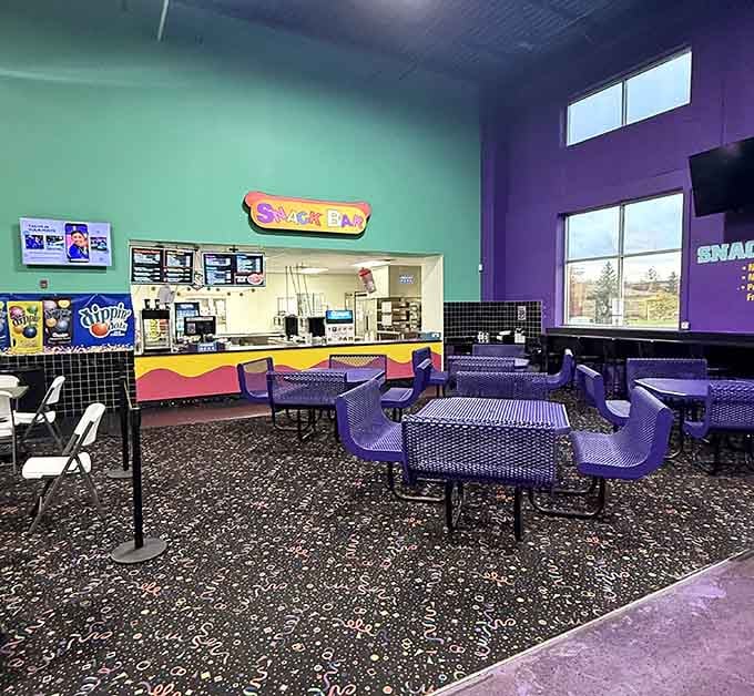 Fuel up between adventures. Grand Slam's snack bar is the pit stop your crew didn't know they needed.