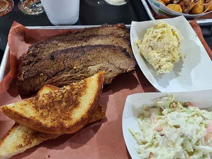 Look at that smoke ring and perfect bark, this is what brisket dreams are made of, folks.