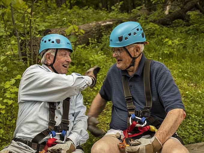 Proof that adventure has no age limit, and neither does a really good laugh with your best friend.