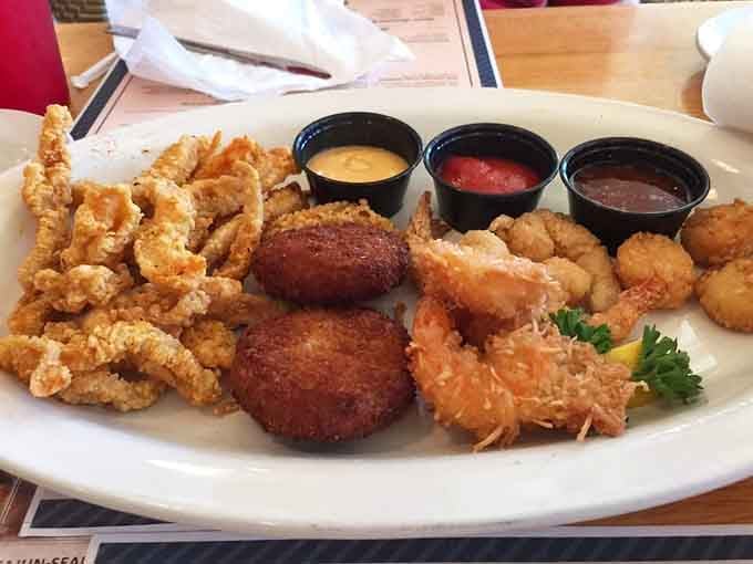 This seafood sampler is basically a greatest hits album, and every track is a certified banger.