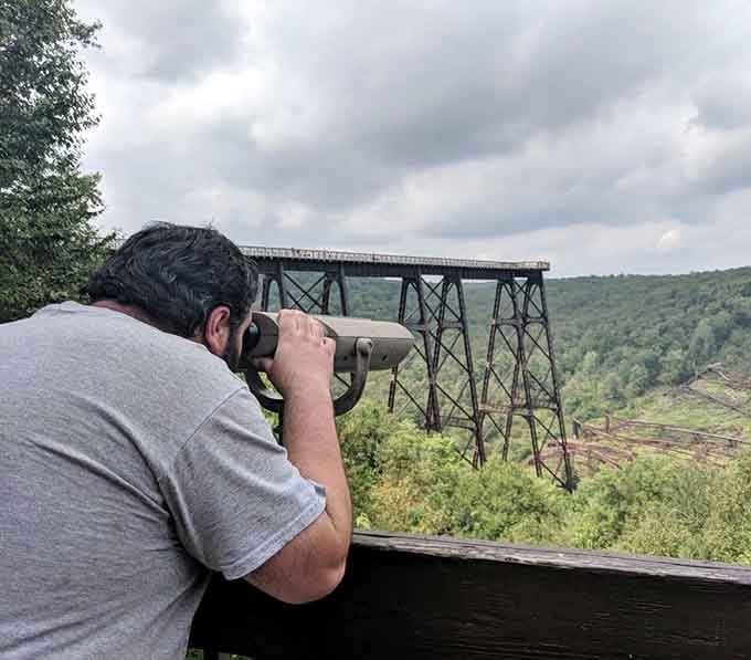 That observation deck view will make your knees wobble and your camera work overtime capturing the spectacular scenery below.