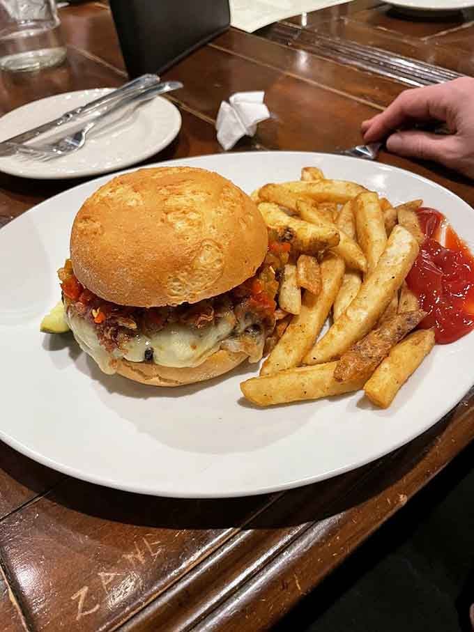 A burger stacked with personality, proof that Lancaster knows exactly what it's doing between two buns.
