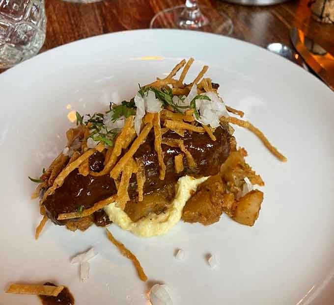 Short ribs so tender they're practically falling apart before your fork even arrives, which is exactly how it should be.