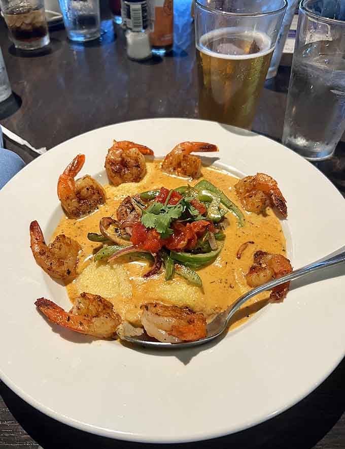 Best enjoyed with a cold beer beside it, this shrimp and grits situation is pure comfort in a bowl.