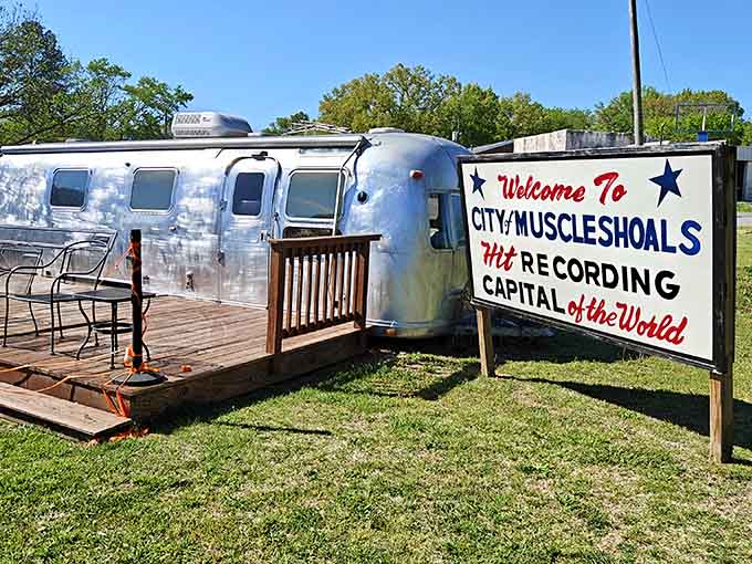 The sign outside says it all. Muscle Shoals called itself the Hit Recording Capital of the World, and nobody argued.