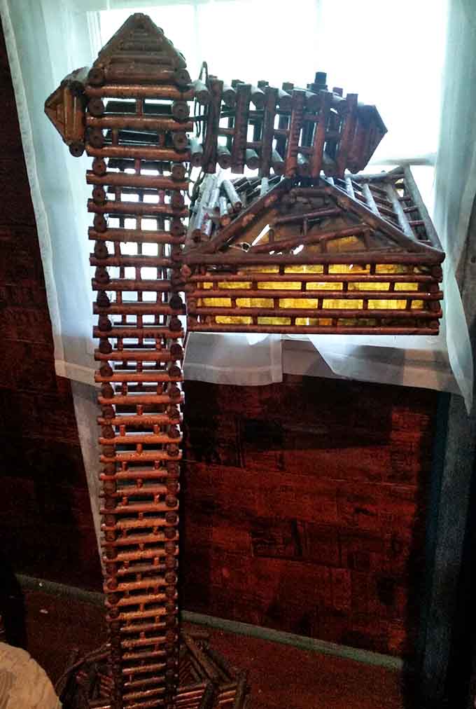 A newspaper lamp that somehow looks more elegant than anything you'd find at a furniture store. History has good taste.