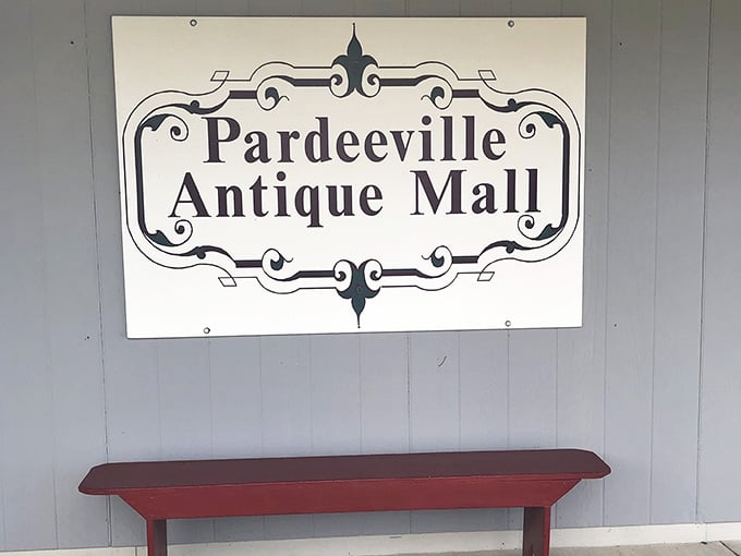 The sign says it all, really. Pardeeville Antique Mall, where every visit feels like a brand new discovery.