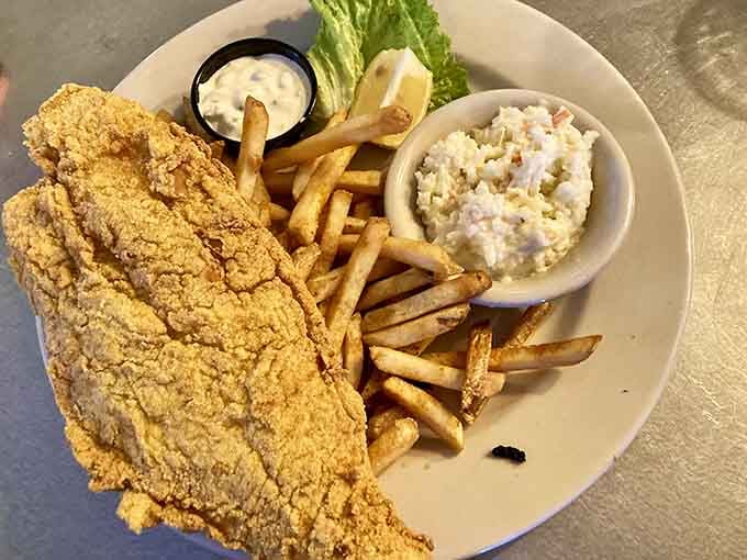 Fried catfish so generously portioned, you'll wonder if they're trying to feed the entire town through you.