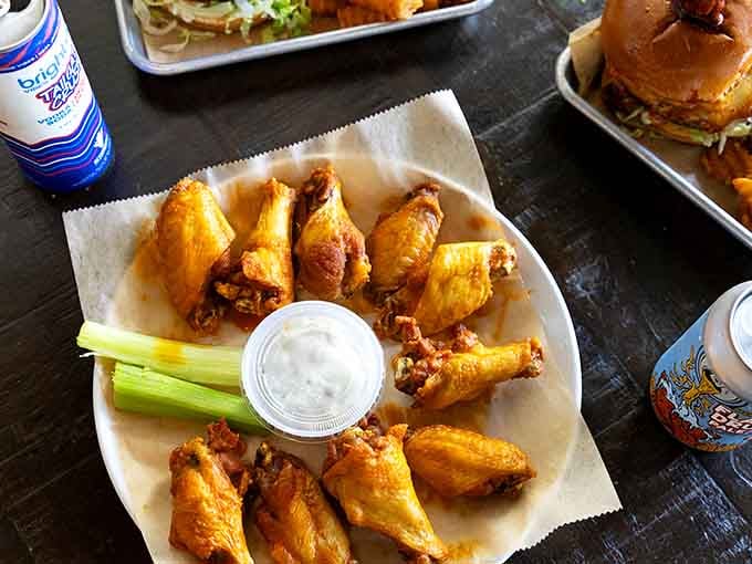 Buffalo wings in Buffalo, because sometimes the universe just hands you exactly what you need on a plate.
