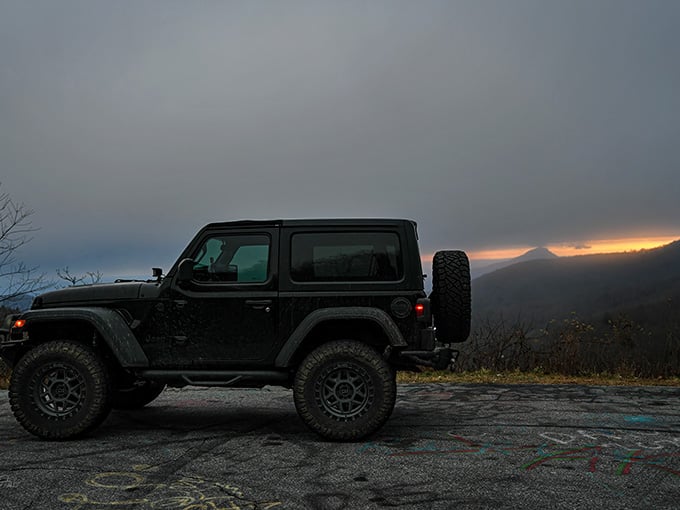 Moody skies and mountain silhouettes prove that dramatic weather makes for unforgettable moments up here.