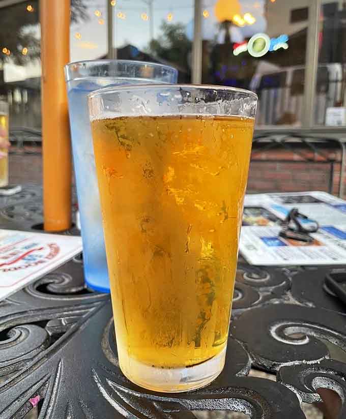 A cold pint on a warm evening, the kind of simple pleasure that reminds you why you left the house.
