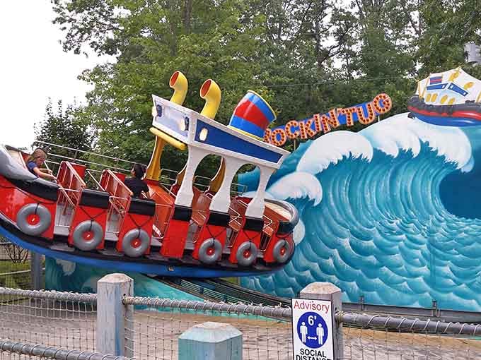 The Rockin' Tug ride delivers big waves and bigger smiles, no ocean required, right here in South Jersey.