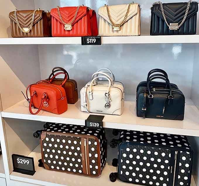 Designer bags at outlet prices, because looking put-together shouldn't require a second mortgage on your house.