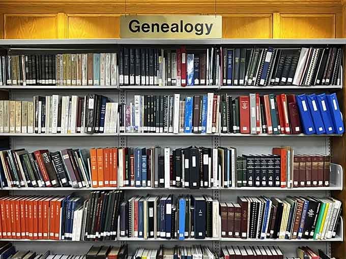 A genealogy section this extensive means someone's definitely discovering they're related to half the county.