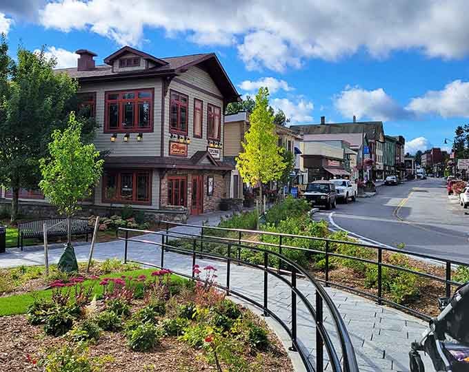 Lake Placid's Main Street looks like a town that actually figured out how to get things right.