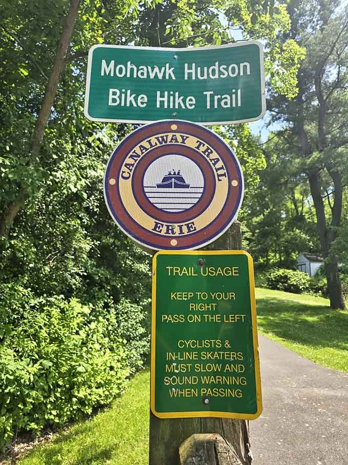 Three signs, one trail, and a whole lot of good advice, the Mohawk Hudson Bike Hike Trail keeps things refreshingly straightforward.