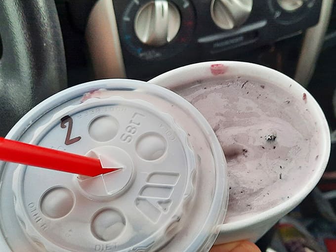 That nearly-empty milkshake cup tells the whole story. Someone found something worth finishing down to the very last drop.