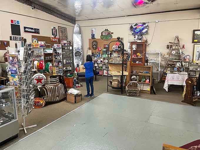 Lost in the hunt, which is exactly how every proper antique mall visit should go.