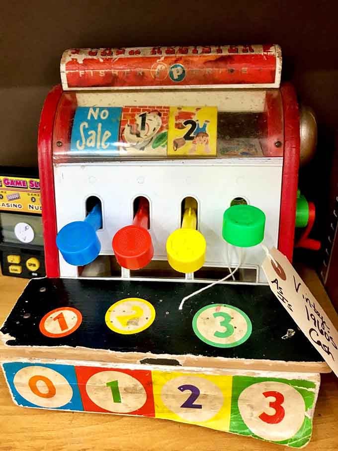 A vintage Fisher-Price toy cash register that'll send anyone over fifty straight back to their childhood living room floor.