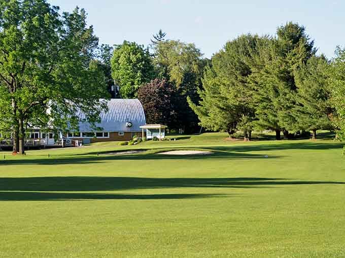 Lush fairways, a sand trap waiting patiently, and trees so perfectly placed you'd swear a landscape artist got carried away on a Tuesday afternoon.