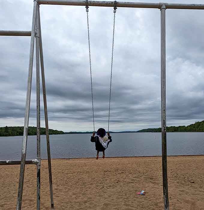 Swinging over Lake Michigamme beats any theme park ride, offering views that money simply can't buy anywhere else.