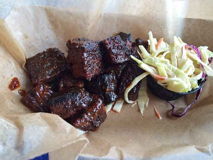 Burnt ends glistening like little nuggets of smoky gold. These are the reason people invented the word "heavenly."