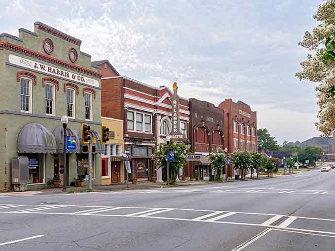 The Rylander Theatre marquee rising above Americus's main street is the kind of sight that makes you want to buy a ticket immediately.