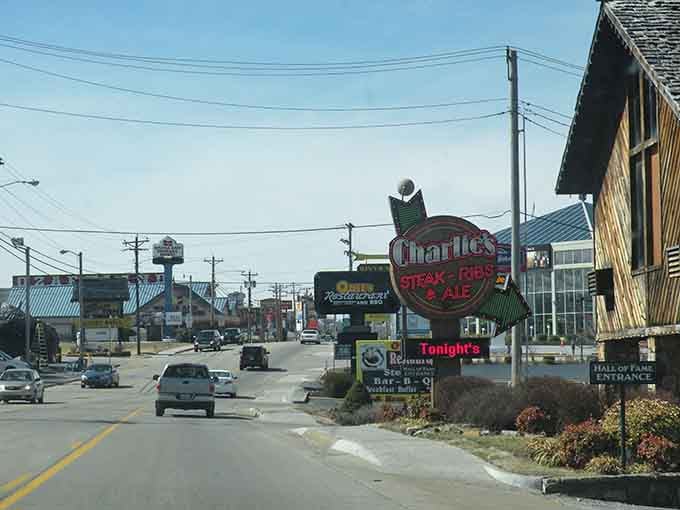 That colorful roadside sign promises exactly what you're craving: good times, great food, and maybe some live entertainment.