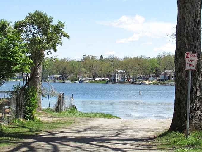That sandy path leading down to Koontz Lake on a spring afternoon looks like the opening scene of a perfect weekend.