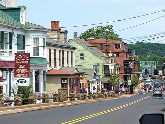 When buildings wear this many colors, you know the town doesn't take itself too seriously—refreshing, right?