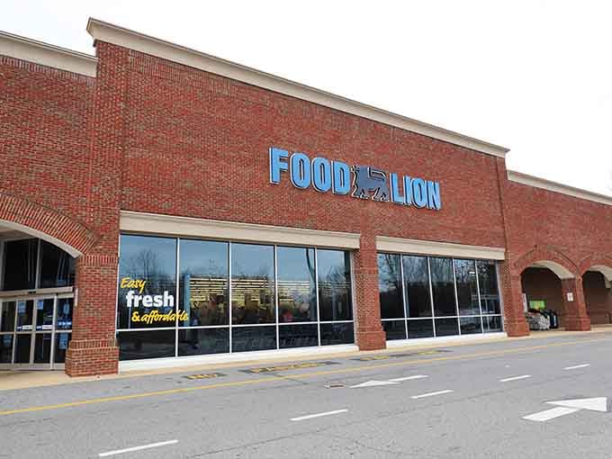 Brick storefronts stand ready to serve neighbors in this growing suburban community's commercial heart.
