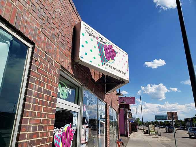 Bold graphics and retro signage invite you inside to relive the era of cassette tapes and Saturday morning cartoons galore.